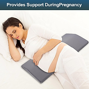 Lumbar Support Pillow for Sleeping Memory Foam Pillow for Back Pain Relief,Side, Back,Legs,Stomach Sleepers,Waist Support Cushion Pregnant Woman Hip Knee Spine Alignment Sciatic Nerve (Large Size)