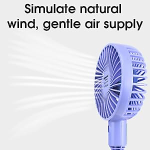 Pssopp Mini Fan Desk Fan, Magnetic Fan Three Speed Adjustable Cooling Desktop Fans Ultra Quiet Flexible Electric Fans with Super Magnetic Base for Home Use