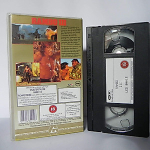 Rambo 3: Sylvester Stallone - (1988) Action/Adventure - Soviet-Afghan War - VHS