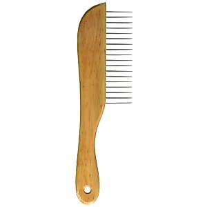 OmniPet Leather Brothers Cocker/Poodle Wooden Handle Comb