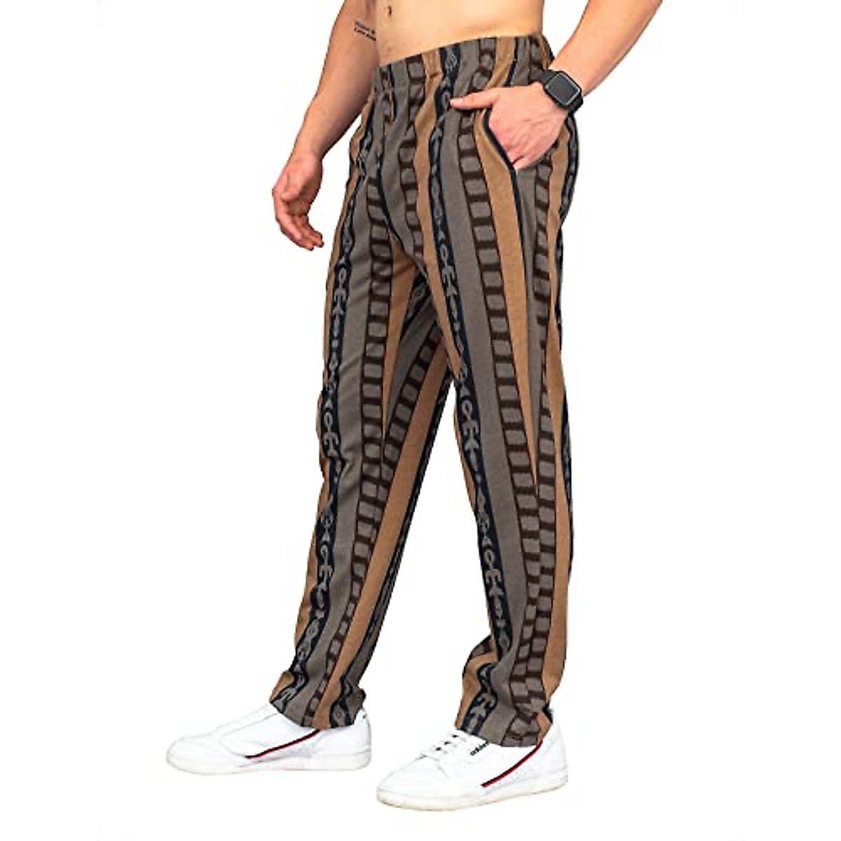 Costume Agent The Dude Lebowski Movie Character Pajama Pants Halloween Costume Cosplay Multicolor