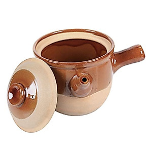 HEMOTON Korean Hot Pot Korean Clay Pot Japanese Tea Pot Earthen Cooking Pot Chinese Medicine Cooker Chinese Herbal Casserole Medicine Boiling Pot Chinese Medicine Pot Chinese Pots Milk Pot