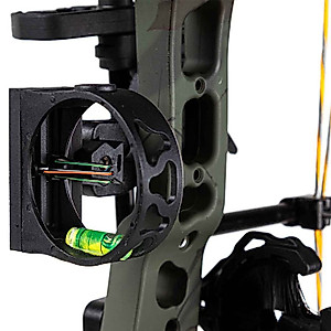 DIAMOND ARCHERY Infinite 305 Adjustable Fully Accessorized Hunting Compound Bow - 7-70 LBS Draw Weight, 19"-31" Draw Length, 305 FPS, Right Hand, Green Country Root