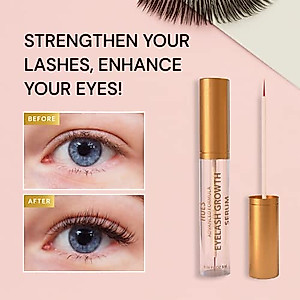 Hues Premium Eyelash Serum (5ML) - Lash Serum Boosts Lash for Fuller, Longer, Thicker Looking Eyelashes, Lash Enhancing Serum for Natural Lashes.