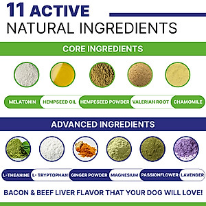 Omega Fish Oil + Advanced Calming for Dogs Bundle - Omega Skin&Coat Supplement +Calm & Sleep Aid Bites - Itch Relief, Shedding, Hot Spots + Anti Anxiety & Aggression Pill - 240 Ct - Made in USA