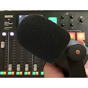 PodMic Pop Filter Foam Cover - Mic Windscreen Wind Cover Customized for Rode PodMic USB Versatile Dynamic Broadcast Microphone to Blocks Out Plosives