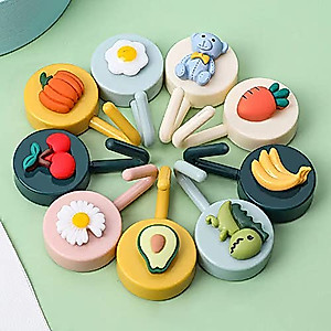 Anller 30 Pack Adhesive Hooks,Wall Cartoon Hooks for Hanging, Utility Removable Wall Hangers Hooks for Shower Room, Bathroom, Kitchen，Multicolor