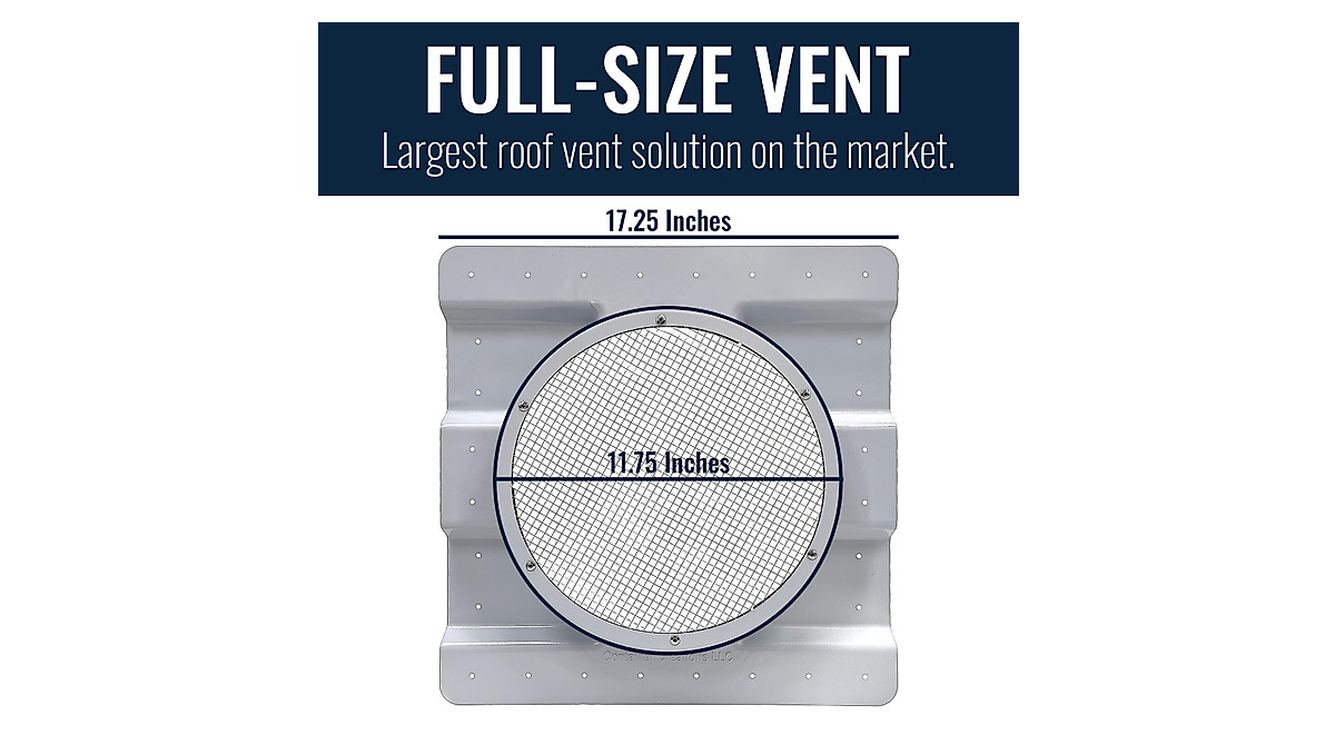 AdaptAIR Shipping Container Vent with 12-Inch Solar Vent Compatibility