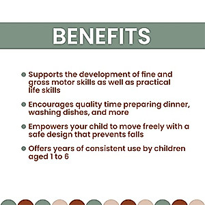 Kitchen tower with BLACKBOARD, Kitchen step stool, Toddler tower, Kitchen tower for kids, Montessori tower, Montessori safety stool, Kitchen safety stool