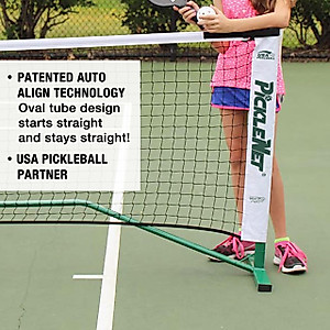 Picklenet - Portable Pickleball Net Official Size | Bag Included | Easy and Fast Assembly | Indoor & Outdoor Use | Heavy Duty Powder-Coated Steel | No-Twist Guarantee | Patented Design | 1 Yr Warranty