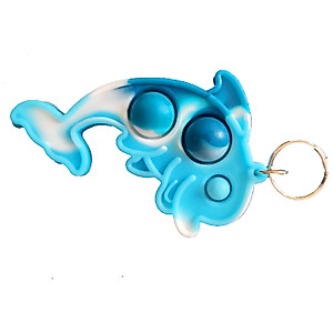 Roaqua (Students Gifts and Dolphin Party Favors) 20 Packs Bulk Mini Pop for Kids,Cool Shape Sensory Small Bubble Fidget Tools