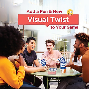 Never Have I Ever Card Game Paddles, Maximize The Fun of Playing Cards, 10 Physical I Have and I Have Never Paddles, Portable Adult Games for Game Nights, Vacations, Family Gatherings, Ages 17+