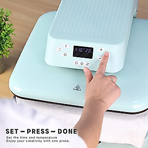 HTVRONT Auto Heat Press Machine - 15"x15" Smart Heat Press Machine for T-Shirts - Heat Up Fast & Distribute Heat Evenly, Intelligent Tshirt Press Machine for HTV, Sublimation, Heat Transfer Projects