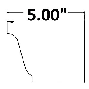 (200 feet) Shur Flo X Leaf Guard Gutter Protector for 5" K-Style Gutters. White Aluminum. 50 Panels x 4.00' Each.