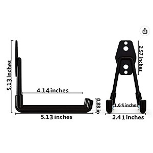 zoele Wall Mount Chainsaw Hanger, Chainsaw Holder Rack, Chainsaw Wall Hook, Garden Power Tool Hanger Garage Tool Storage Organizer Utility Hooks (2 Pcs L)