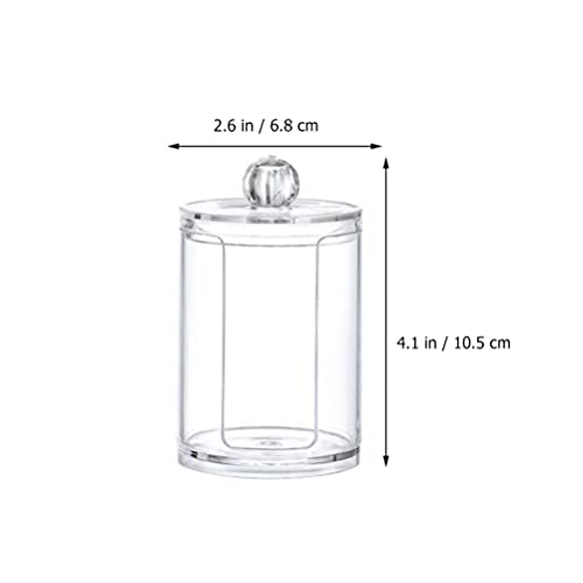 FOMIYES Cotton Bud Holder Jewelry Stand Cotton Pads Holder Cotton Balls Swab Holder Container with Lid Makeup Removers Pad Container for Nail Polish Makeup Removers Pad Jewelry Holder