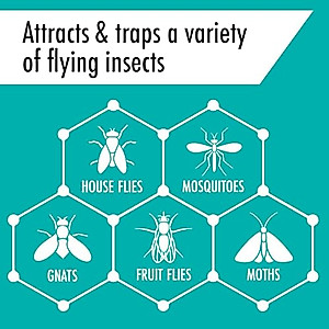 STEM Light Trap Refill Cartridges, Indoor Fruit Fly Trap, Effective Insect Control for Home, Attracts and Traps Flying Insects, Compatible With STEM Light Trap, 3 Count