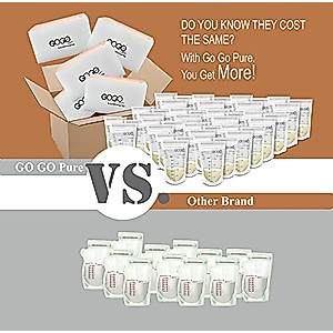 420 CT (7 Pack of 60 Bags) ULTRA Value Pack Breastfeeding Breastmilk Storage Bags - 7 OZ, EACH PRE-STERILIZED By Gamma Ray, BPA Free, Leak Proof Storing Double Zipper Seal, Self Standing, for Refrigeration and Freezing - Only at Amazon