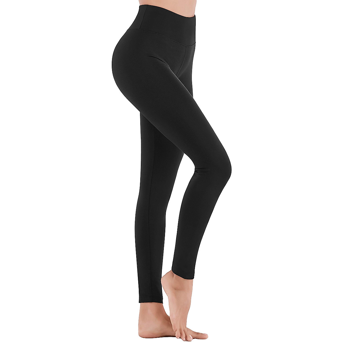 IUGA High Waisted Leggings for Women Running Workout Leggings with Inner Pocket Yoga Pants for Women Black