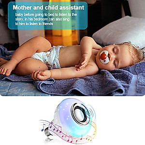 JETENCN LED Light Bulb Bluetooth Speaker with Remote Control and APP, White+Color Changing - Works with E26 Base Fixture - Perfect Lamp for Home, Party, Bedroom, Indoor Floodlight Bulb