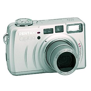 Pentax Optio 555 5MP Digital Camera w/ 5x Optical Zoom