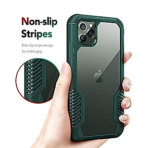 MOBOSI Vanguard Armor Cell Phone Accessory Bundle - AirPods Pro Case & iPhone 11 Pro Max Case (Midnight Green)