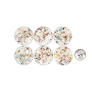 Unicorn Candle by New Moon Beginnings - Dried Flower & Crystal Candles - Soy Candles - Glitter Unicorn Candle - Angel Aura Quartz, Aquamarine, Rose Quartz - (Set of 6 Tealights)