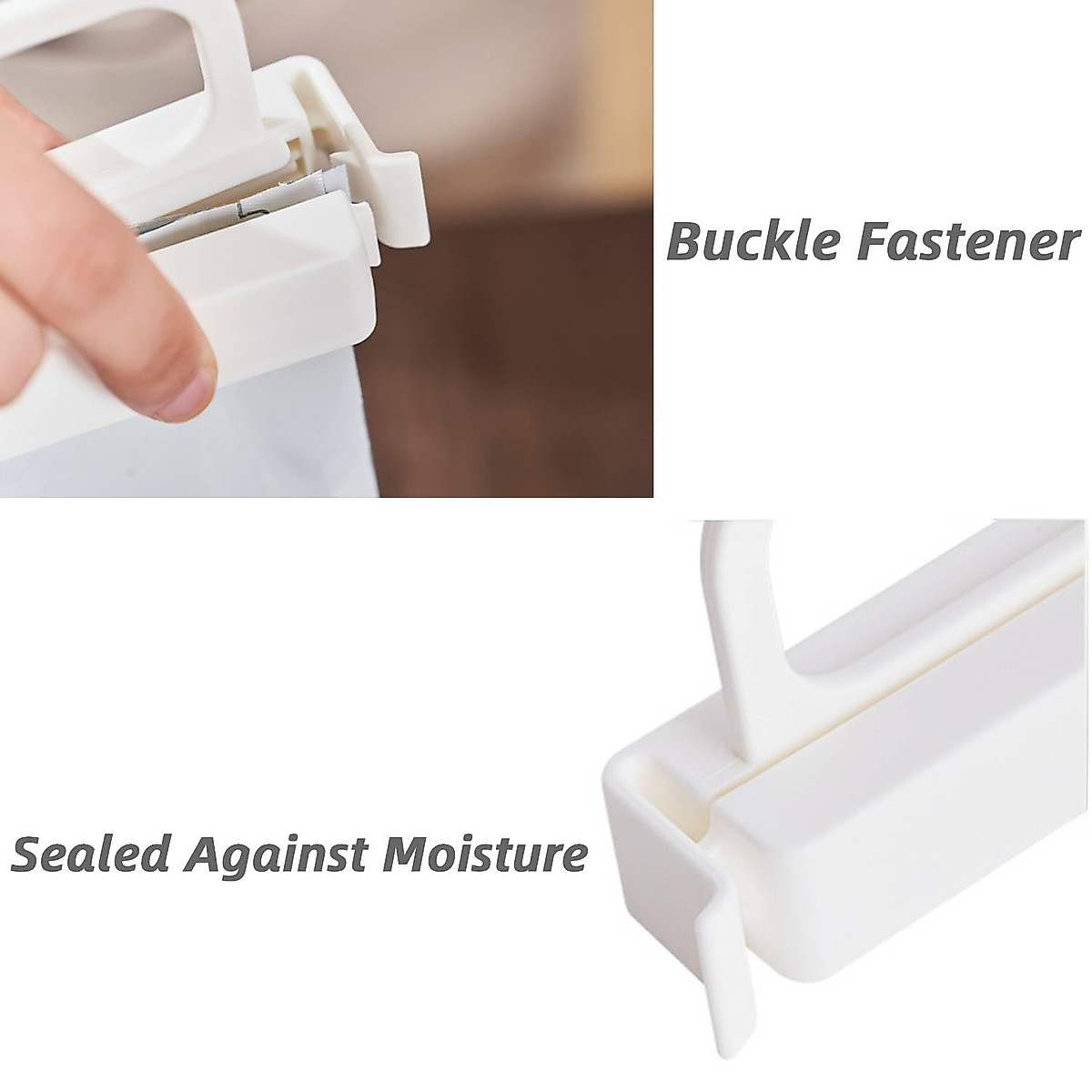 SEPSUMMER Food Sealing Clips, 6.7''Food Bag Clips with Pour Spouts, Bag Fresh-Keeping Clamp Sealer for Kitchen, Food Moisture-Proof Discharge Spout Plastic Bag Clip Kitchen Tools (3)