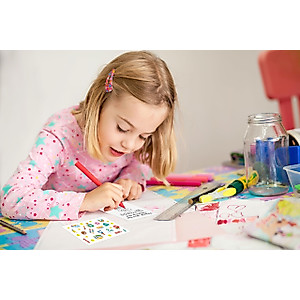 Gooji 4x6 Kids Teacher Appreciation Cards Teacher Thank You Cards with Stickers for Coloring and Fun DIY Project School Classroom Gift Elementary Kindergarten Preschool 10 Pack