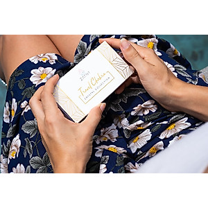 ZATNY Travel Chakra Crystals and Healing Stones Collection - 7 Chakra Set Tumbled Stones, Chakra Pendulum, Interchangeable Cage Necklace, Reference Card, Portable Case, Ebook