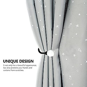 Healifty Curtain Ties Crystal Rose Flower Wall Decorative Tieback Hooks Curtain Tassel Hanger Holder Clothes Hat Towel Coat Hanger Hook for Home Decoration Curtain Tiebacks