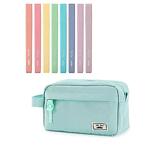 Mr. Pen- Aesthetic Cute Highlighters Set and Large Capacity Pencil Case