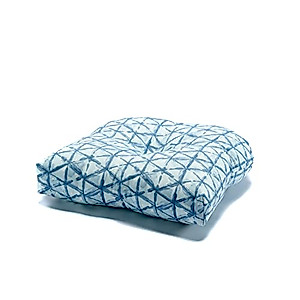TerraSol Kumo Tufted Outdoor Chair Cushion, Standard, Blue