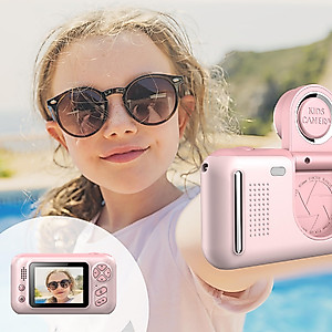 Makolle Kids Camera,Kids Camera for Girls,Kids Digital Camera Kids Video Camera for vlogging with 32GB SD Card,Toddler Toys Christmas Birthday Gifts for Girls Age 3-9, Pink