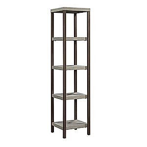 Sauder Manhattan Gate Tower Etagere, Mystic Oak Finish