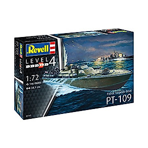 Revell 05147, Patrol Torpedo Boat Pt-109, 1: 72 Scale Plastic Model,Black