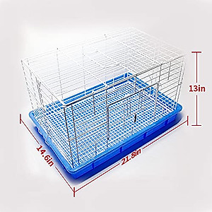 konrissun Pet Cages for Small Animals Dimension 21.8x14.6x13 INCH Habitats Cages,Short-Haired Hamsters Guinea Pig Habitats ,Rabbit Habitats, Small Cat&Dog Cages