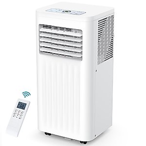 Joy Pebble Portable Air Conditioner, 8000 BTU Air Conditioner with Cooling, Fan, Dehumidifier, Sleep Mode, ≤55 db, Cooling up to 350 Sq. Ft. with 24H Timer/Digital Display/Remote Control & Window Kit