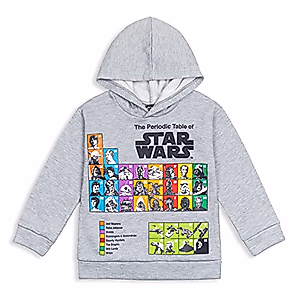STAR WARS Periodic Table Little Boys Fleece Hoodie 5 Light Heather Gray