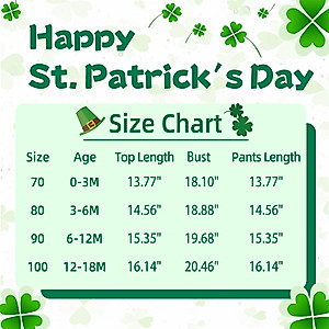 flower frail Infant Baby Boy My first St Patricks Day Outfit Newborn Green Bow Tie Romper Irish Clover Pant Set and Hat 3-6M