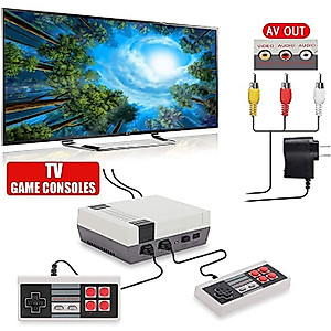 Beioerlu Retro Game Console, 620 Classic Games Console, AV Output Video Games with 2 Controllers - Gift for Kids and Adults
