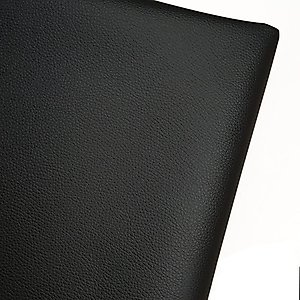 Black Faux Leather PU Leather Fabric 36" x 54" 1 Yard 0.8 mm Thickness Synthetic Leather Upholstery Leather Fabric Leather Material for Upholstery Couch Sofa Bags Chairs Car Seats DIY Crafts