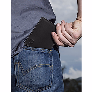 Timberland mens Leather Wallet With Attached Flip Pocket, Black (Blix), One Size