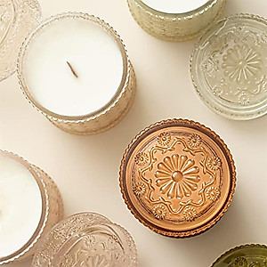 LA JOLIE MUSE Sandalwood Candles, Wood Wick Candle, Sandalwood & Patchouli Candle, Natural Soy Candle, Large Candle for Home Scented, Gift Candle for Women & Men