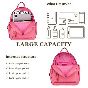 Montana West Anti Theft Backpack Purse for Women Backpack for Ladies with Secured Zipper & Tassel, MWC-104HPK