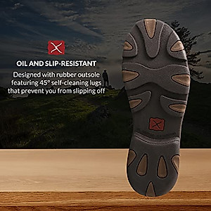 Twisted X Men's 6" Hiking Boot - Work Hiker Boots Crafted with Full-Grain Leather Upper, Three-Quarter Length Composite Insole, Compression EVA Midsole, and Rubber Outsole, Distressed Saddle, 9.5(M)