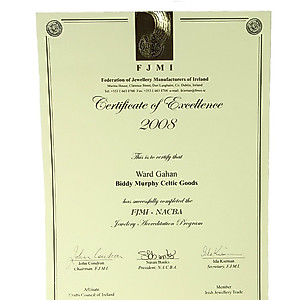 Failte Womens Celtic Knot Ring Sterling Silver Made in Ireland Size 5