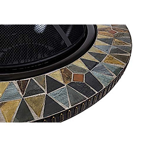Pleasant Hearth GHP Group OFW088RC fire Pit, Rubbed Gold