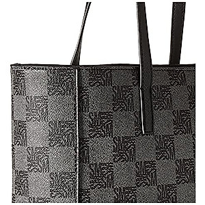 Steve Madden Womens Steve Madden KIMLOGO Tote, Black, One Size US