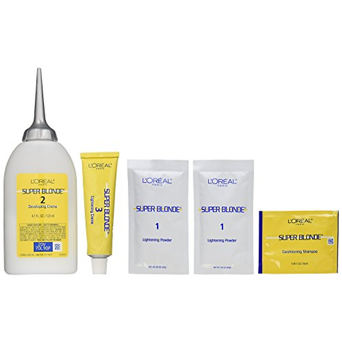 L'Oreal Paris Super Blonde Creme Lightening Kit, 205 Light Brown To Light Blonde
